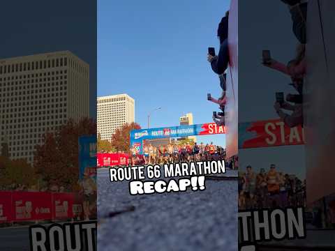Route 66 Marathon in Tulsa Oklahoma RECAP ❤️🏃 #shorts