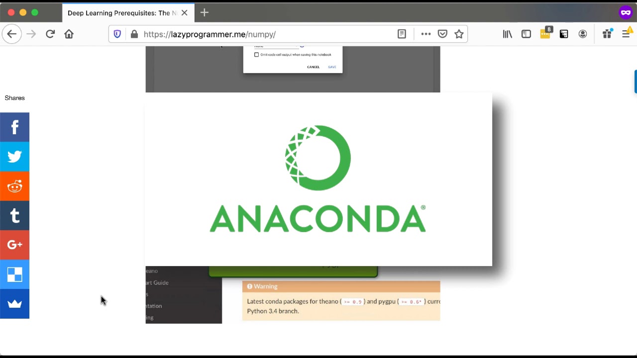 Extra Resources (Deep Learning Prerequisites: The Numpy Stack in Python V2)