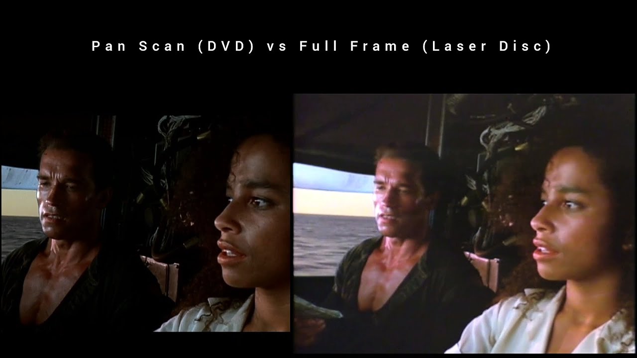 Commando (1985) DVD (Pan Scan) Vs Laserdisc (Full Frame) Gear up scene