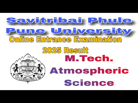 SPPU | OEE 2025 Result | M. Tech. Atmospheric Science | #sppu