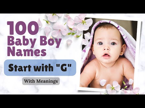 100 Baby Boy Names & Meanings 2023| Names Start with Letter G | Cuddles Lane #baby #youtube