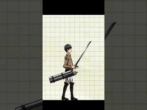 How to animate Attack on Titan eren Yeager. #attackontitan #erenyeager #anime #howto #animation