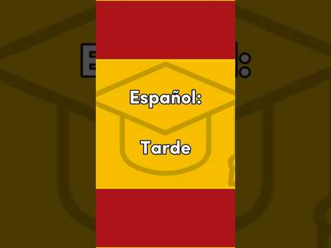 Spanish Short for Afternoon