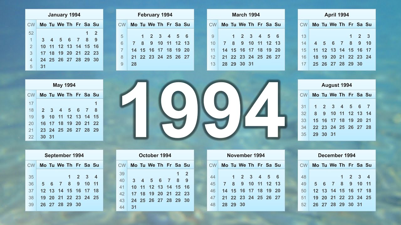 1994 Calendar
