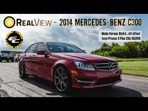 RealView - 2014 Mercedes Benz C300 w/ 19" Niche Verona & 25" Toyo Proxes 4 Plus