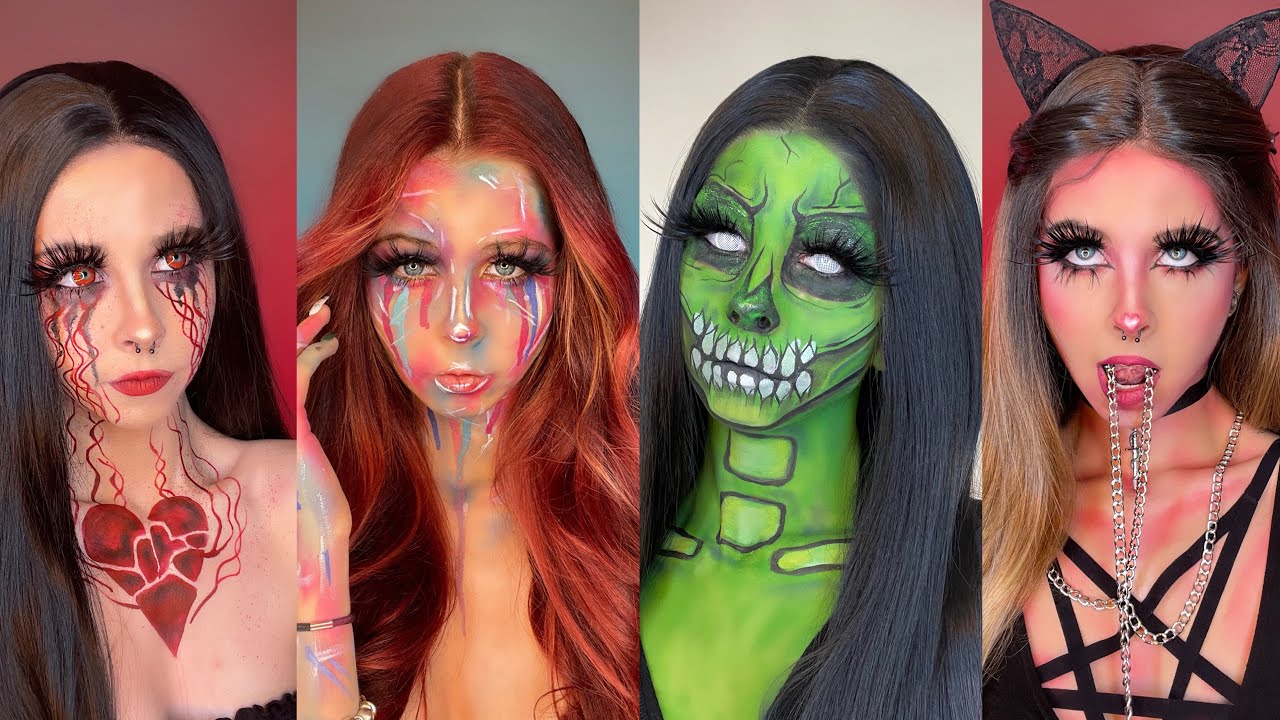 Makeup inspired by emotions PT.1 /heartbroken💔inspired🎨jealousy🐍lust⛓