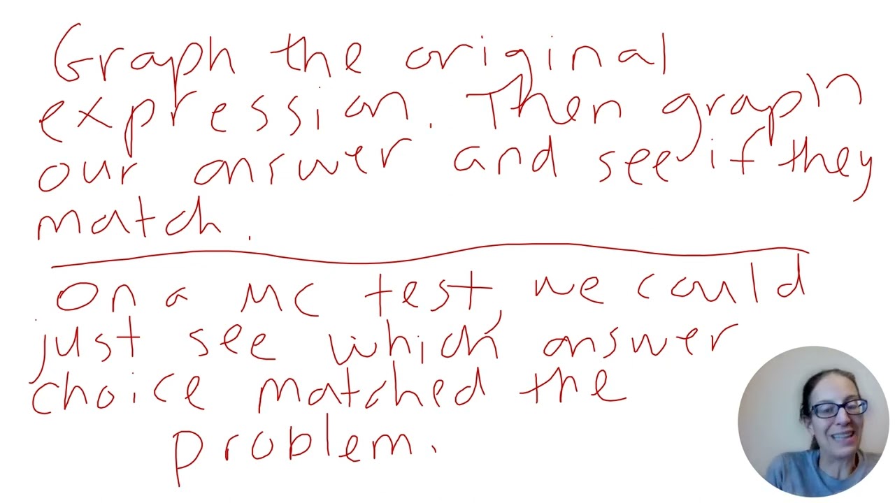 Unit 7 Lesson 2   Checking Your Answer and MC Questions