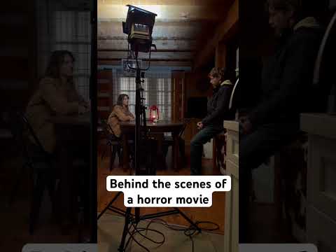 Behind the scenes of a horror movie #filmmakersfamily #horrorfilm # ...