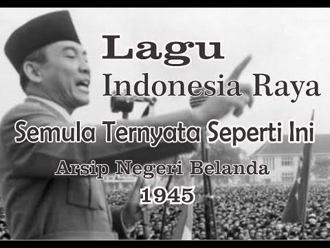 PIDATO SOEKARNO 1945 I LAGU INDONESIA RAYA DENGAN SYAIR ASLI 3 Stanza