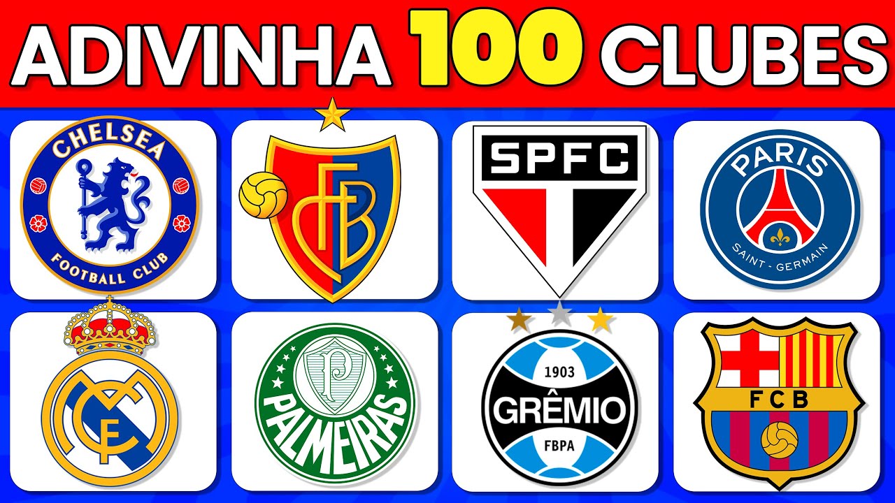 🏆 Guess the 100 Football Clubs by their Crest! | Football Quiz 2025 ⚽