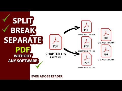 How to Split a Pdf file by Page range. The Easy Way without software