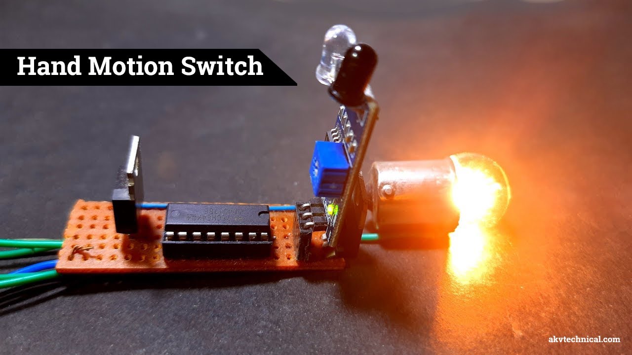 How to make Motion sensor using  IC 4017
