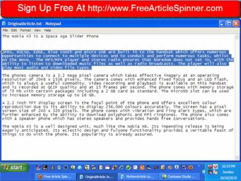 Free Online Article Rewriter Software