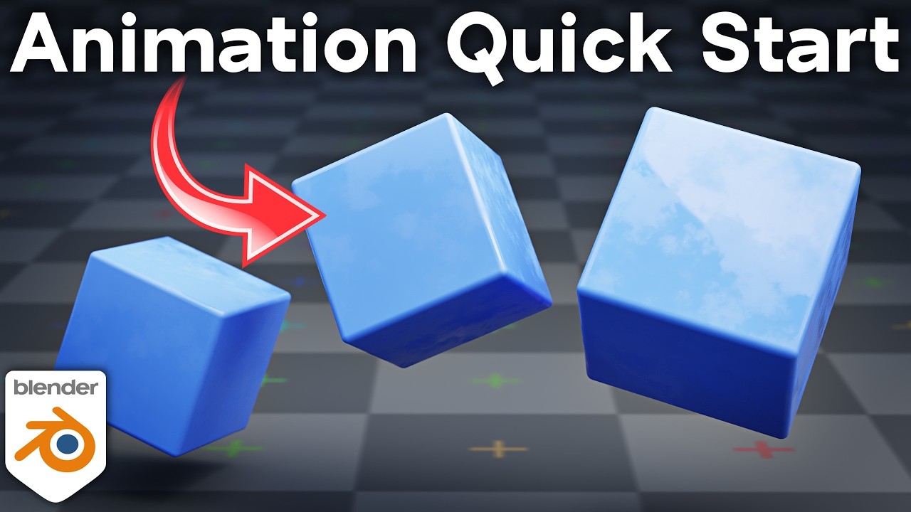 Animation Quick Start Guide for Absolute Beginners (Blender Tutorial)