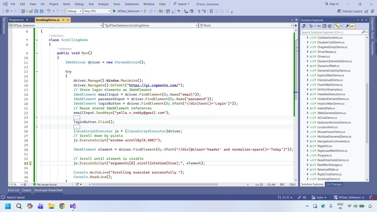 Scrolling in Selenium | Scroll Page Using JavaScriptExecutor