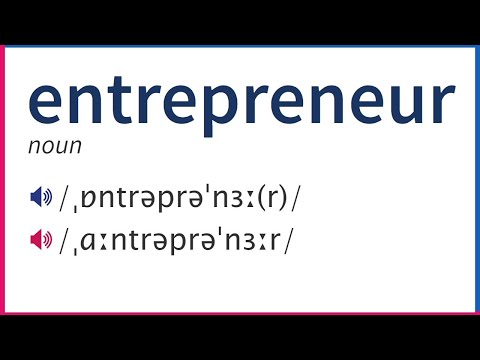 How To Pronounce ENTREPRENEUR In British And American English