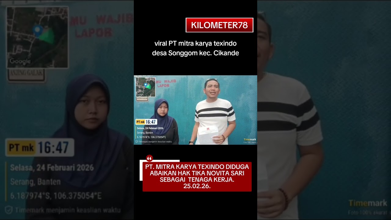 PT MITRA KARYA TEXINDO DIDUGA ABAIKAN HAK TIKA NOVITA SARI SEBAGAI TENAGA KERJA. 25.02.26.