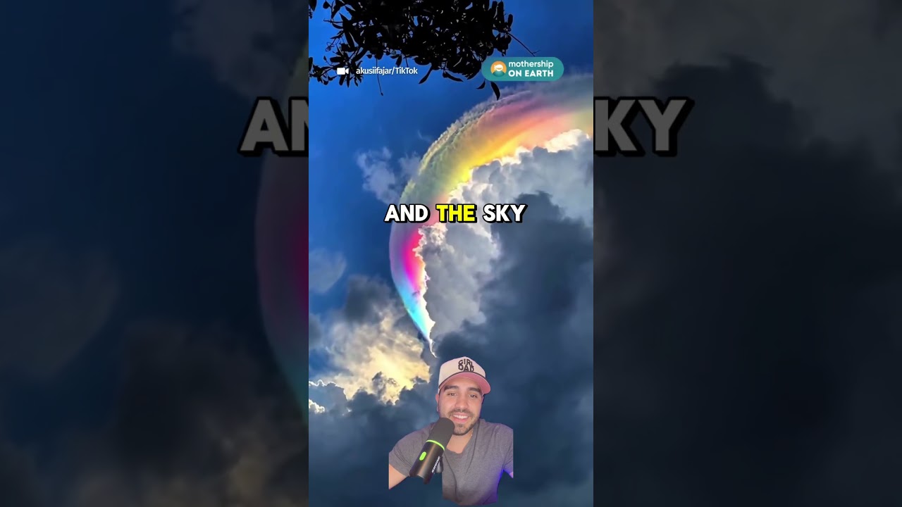 Rare rainbow clouds! #rainbow #clouds #Jesus