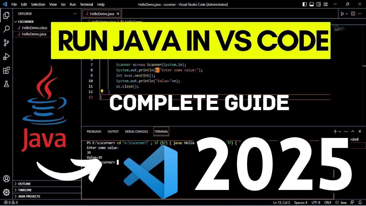 How to Install & Run Java in Visual Studio Code [2025] Complete Guide | Java Extensions in VS Code