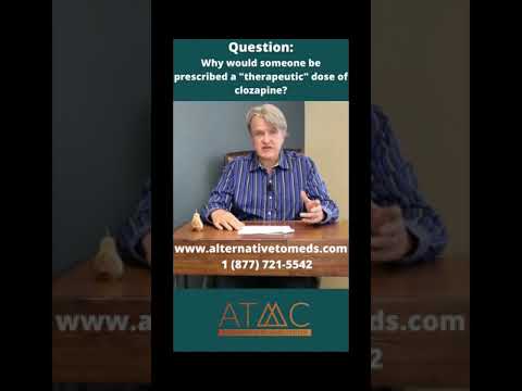 #MedicationExpert answers, "Why would someone be prescribed a therapeutic dose of #Clozapine?"
