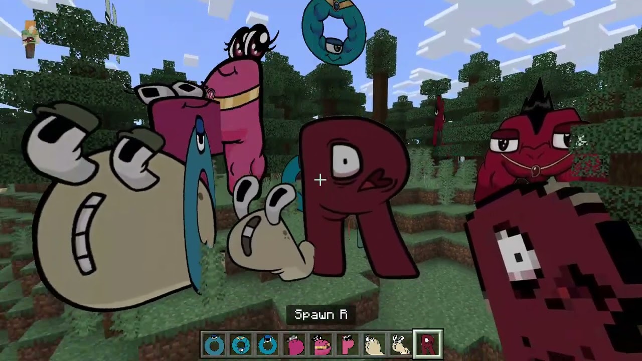 Playing The Alphabet Lore Addon On Minecraft Bedrock Edition (No Talking) Mod Link In Desc
