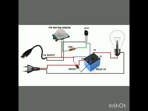 All About PIR Motion Sensor + Automatic Kight Circuit Diagram.