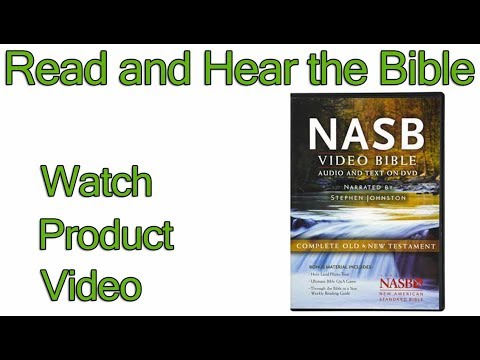 NASB Audio Bible New Testament on DVD (NASB Bible review)