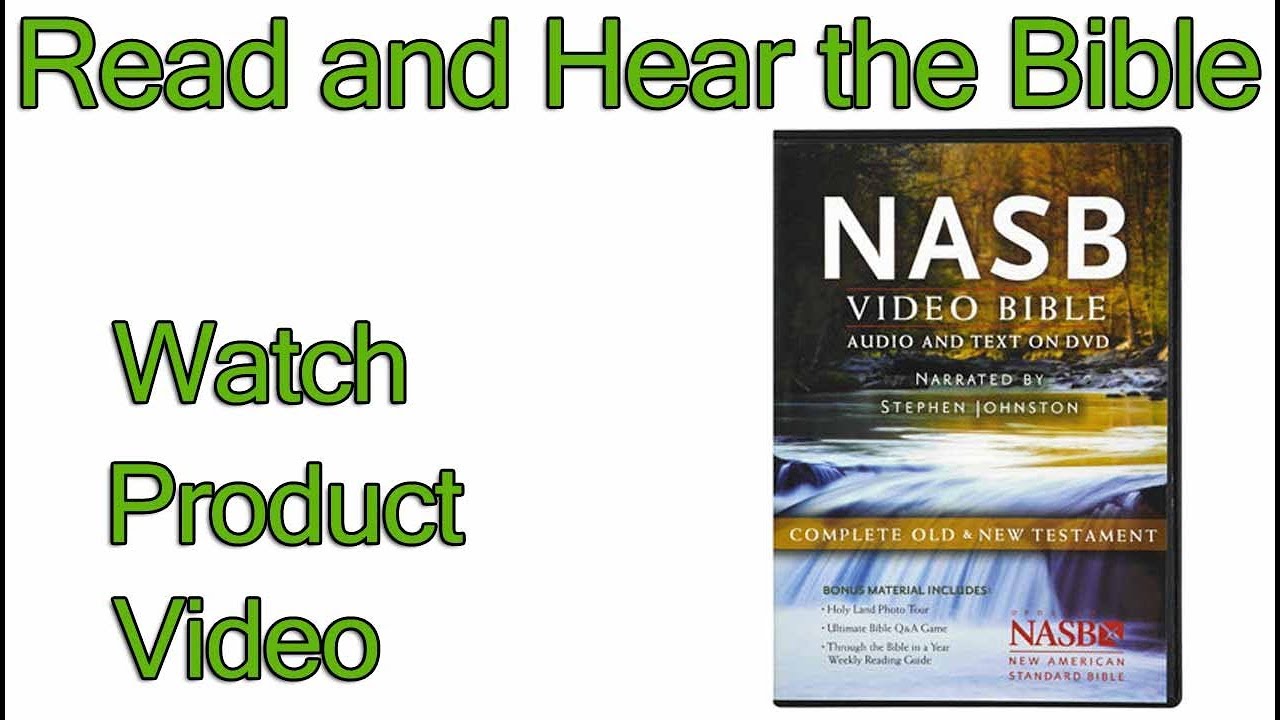NASB Audio Bible New Testament on DVD (NASB Bible review)