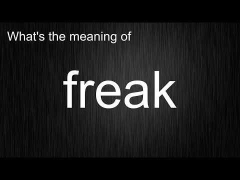 What's the meaning of "freak", How to pronounce freak?