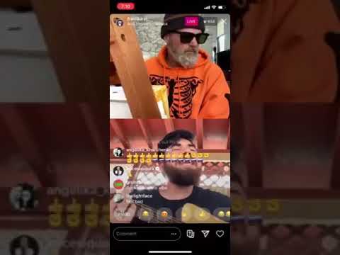 Troy from ...And The Hero Prevails on Instagram Live with Fred Durst