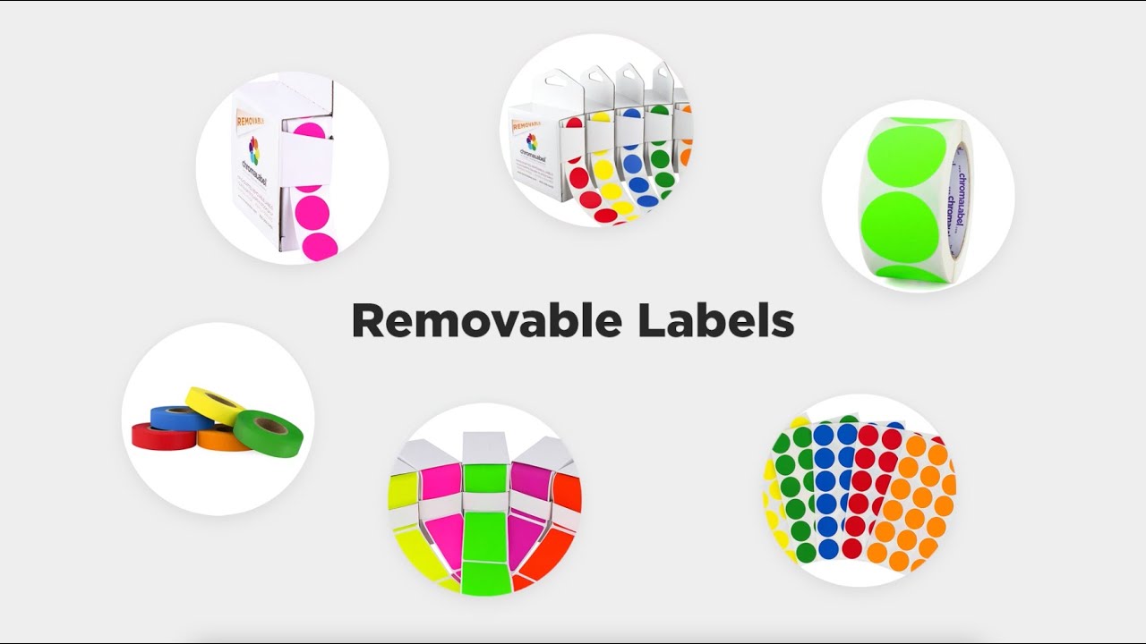 Removable Color-Coded Labels for Temporary Applications