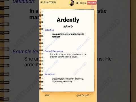 Ardently IELTS & TOEFL Vocabulary Daily
