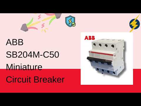 ABB Miniature Circuit Breaker SB204M C50 Built To Protect Designed to Last #abb #abbmcb