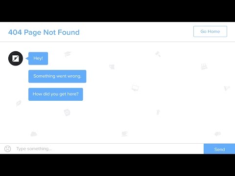 Web Design Speed Art - 404 error page Text Message