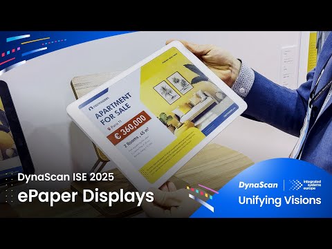 DynaScan unveils its latest ePaper display solutions at ISE 2025