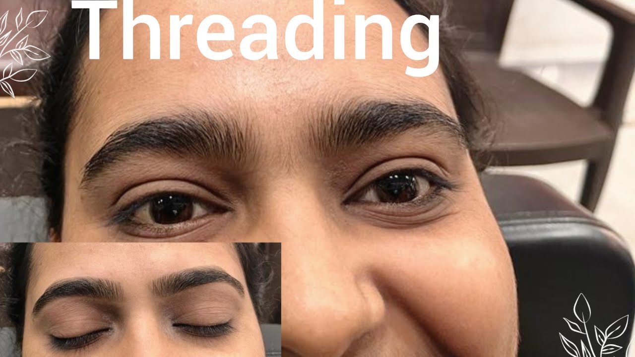 Thick to thin eyebrow threading tutorial/ perfect shape of eyebrow/ eyebrows transformation