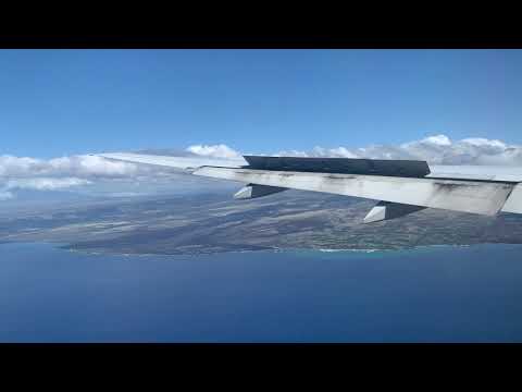 STUNNING Approach/Landing into Kailua-Kona International Airport, Hawaii Island | American | B777
