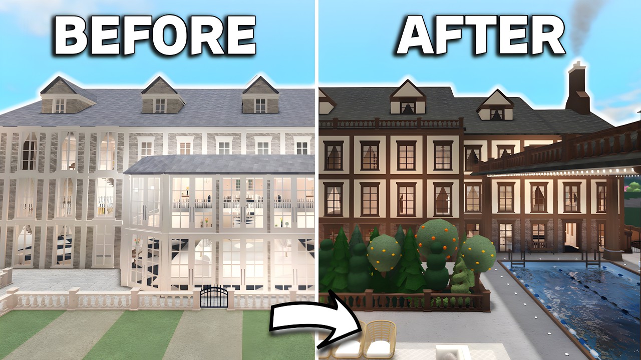 I RENOVATED MY FIRST BLOXBURG MANSION