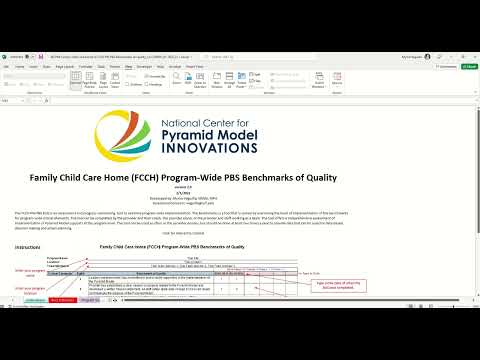 Family Child Care Home (FCCH) Porgram- Wide PBS Benchmarks of Quality Tutorial