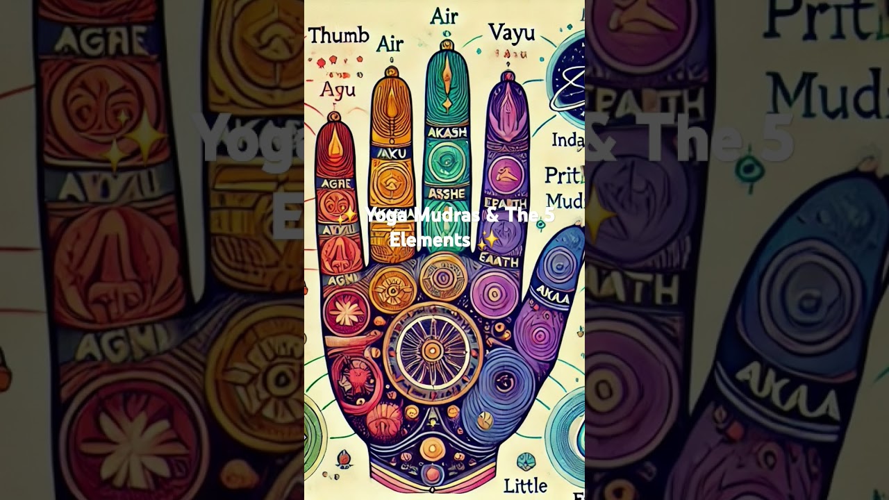 Yoga Mudras: The 5 Elements & The 5 Fingers & Associated Mudras