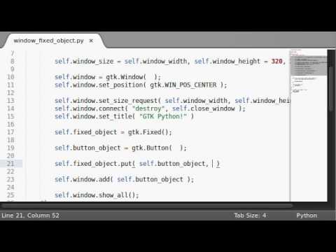 Learn Python gtk 05 The Fixed Object - Mind Luster