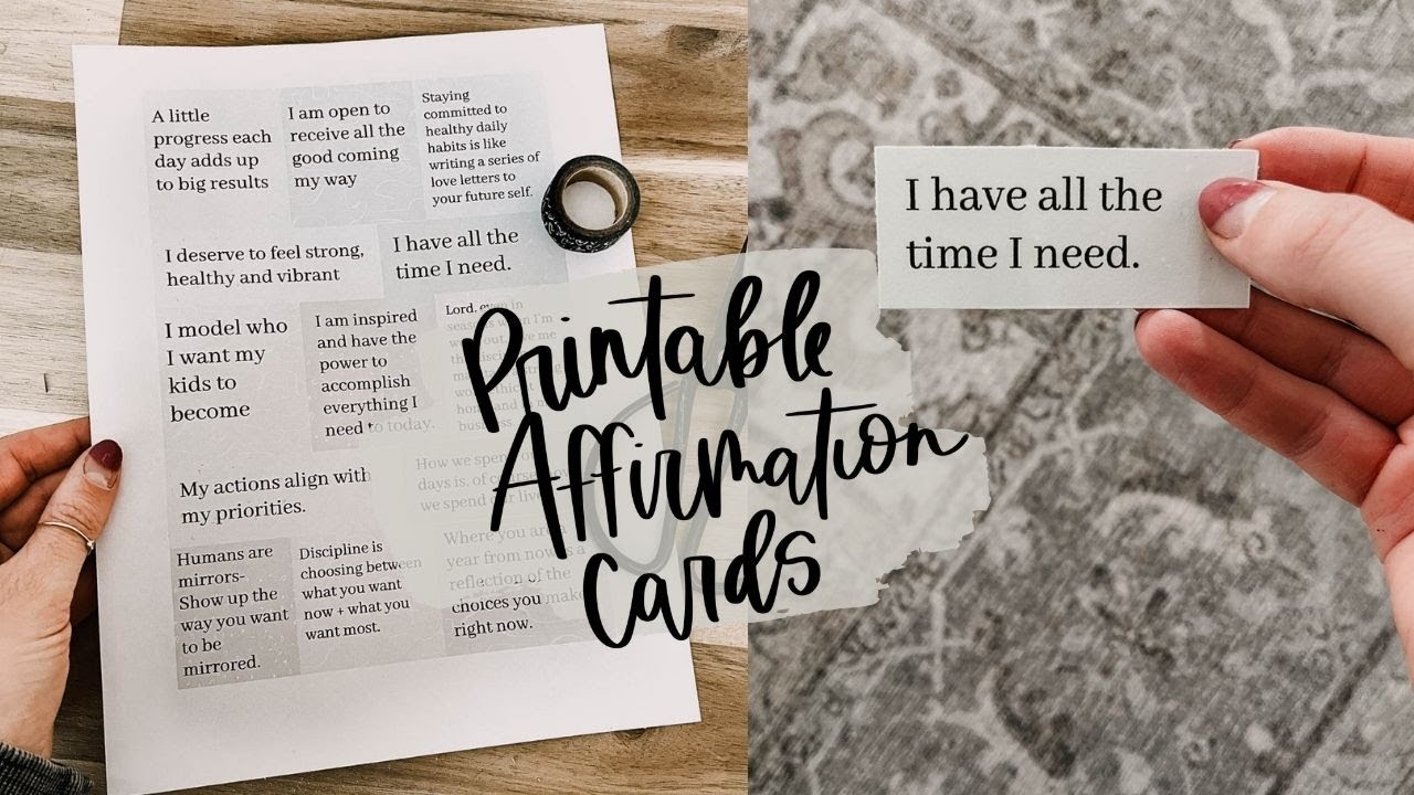 39 Free Printable Affirmation Cards For Your Home #shorts