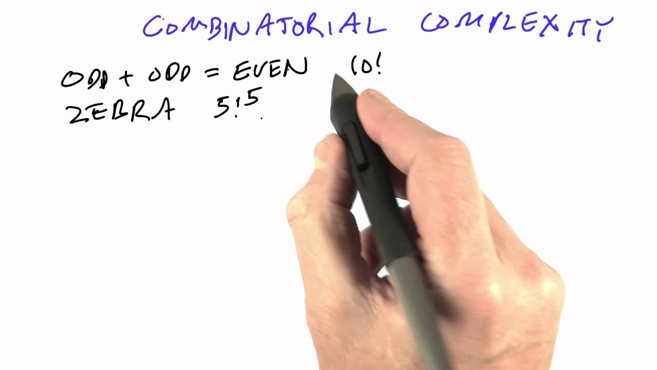 Combinatorial Complexity - Design of Computer Programs