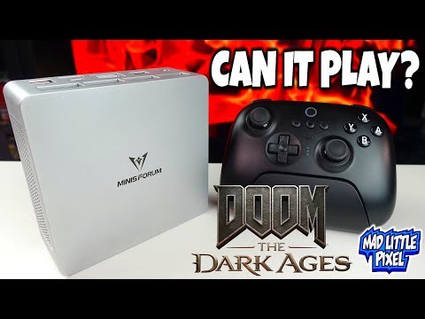 Can It Play DOOM: The Dark Ages? $500 Budget AMD Mini Gaming PC! (MINISFORUM UM880 Plus Review)