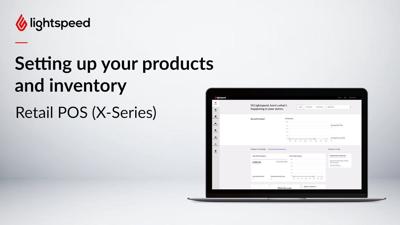 Setting up your products and inventory