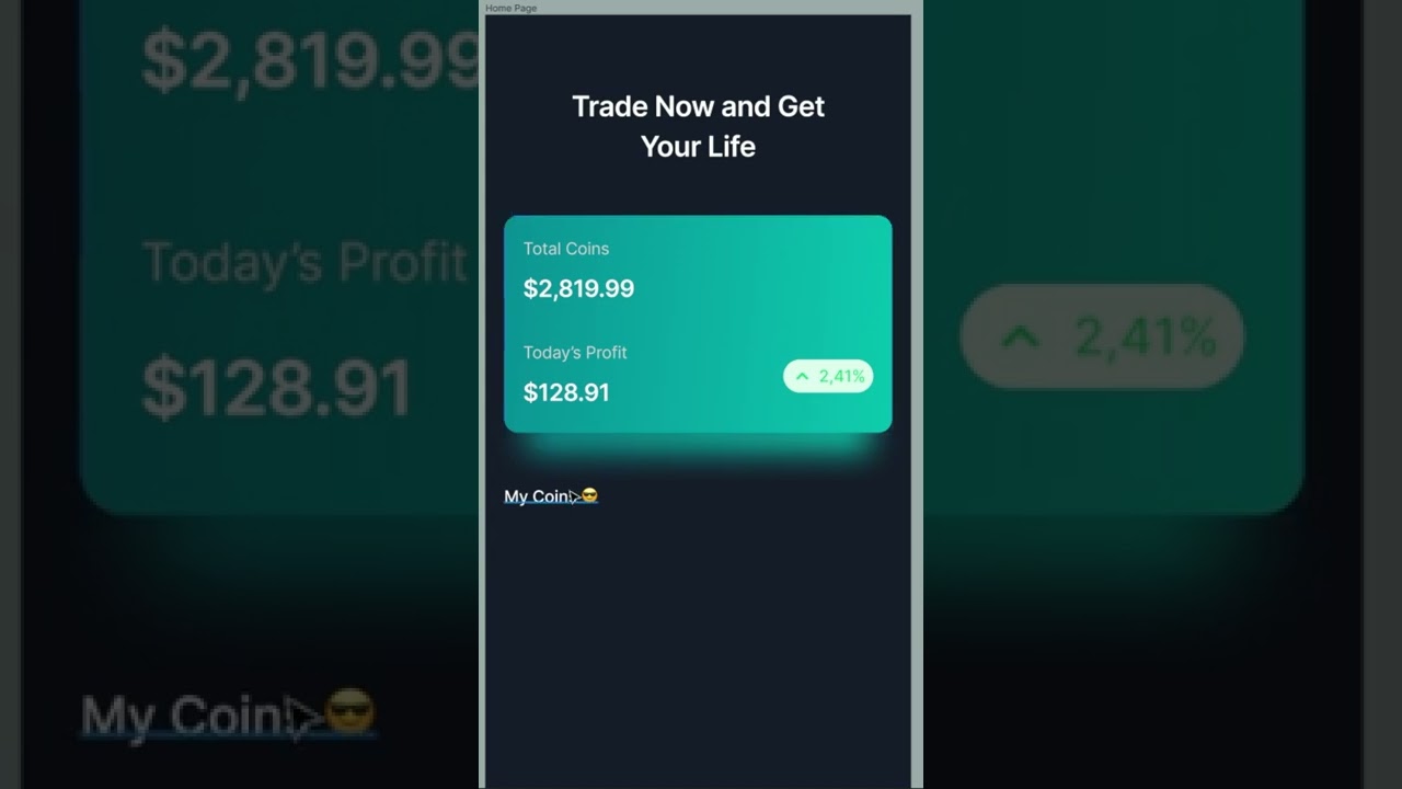 Crypto App - UI Speed #figma #uidesign #uxdesign