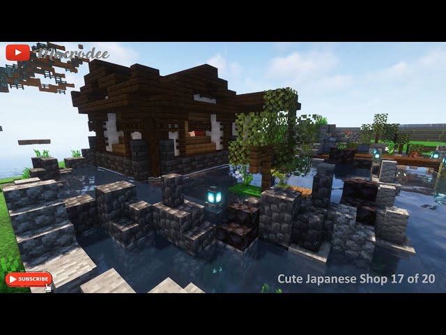 Japanese Theme Dripleaf Shop Build Idea - [World Download] Minecraft Map