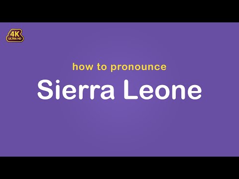 how to pronounce Sierra Leone 【FIFA】