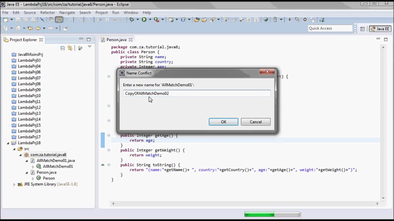 Java 8 tutorial 18 (Streams) - allMatch Stream method