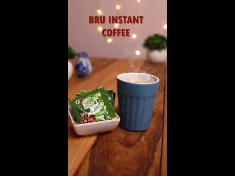 How to make BRU Instant Coffee☕☕☕ #shorts #shortsclip #coffee